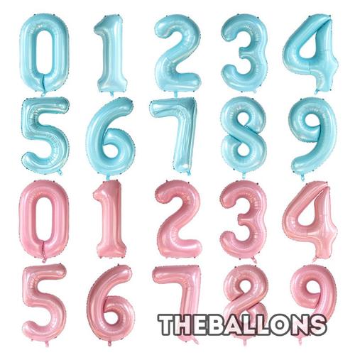 Jual Balon Foil Angka Biru pastel Pink Pastel Jumbo 80cm - Pink Pastel ...