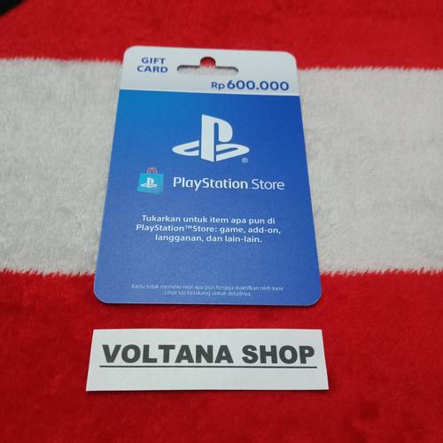 Jual PSN 600K 600.000 GIFT CARD Wallet Playstation Indonesia PS4 PS5 ...