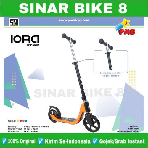 Jual Skuter Scooter Anak PMB IORA ST 03 Otoped Roda 2 Besar - Blue ...