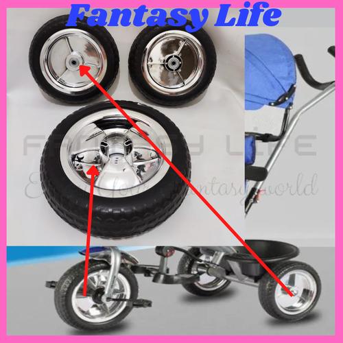 Jual Ban depan atau belakang warna silver sepeda roda tiga family ...