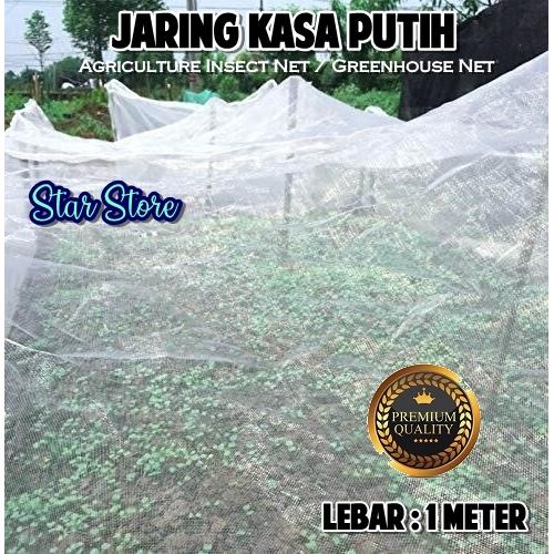 Jual Jaring Putih Import Premium / Jaring Serangga Nyamuk Kebun Meteran ...
