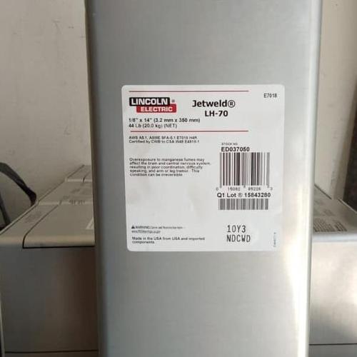 Jual Kawat las lincoln E7018 Jetwel LH70 dia 3,2mm @44lbs 20kg ...