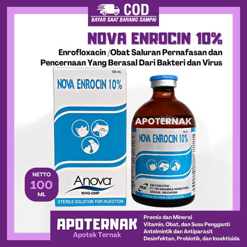 Jual NOVA ENROCIN 10% | Obat Saluran Pernafasan dan Pencernan Bakteri ...