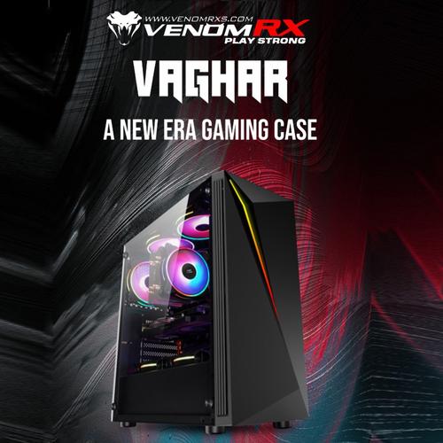 Jual VenomRX Vaghar Tempered Glass ATX Gaming Case - 1x 120mm ARGB Fan ...