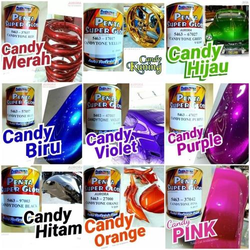 Jual Penta Super Gloss Candy Red Blue Purple Yellow Green Pink Black ...
