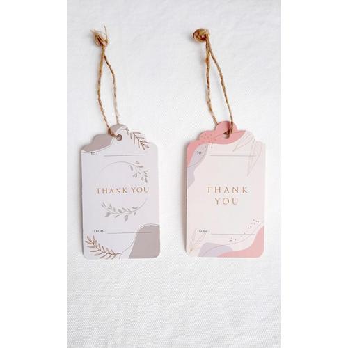 Jual Hang Tag Kartu Ucapan Terimakasih Hangtag Thank You Soft ...