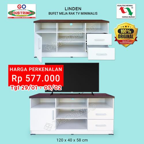 Jual Distrindo - Meja Rak TV Minimalis 52" Full Papan Tebal Rel Laci ...