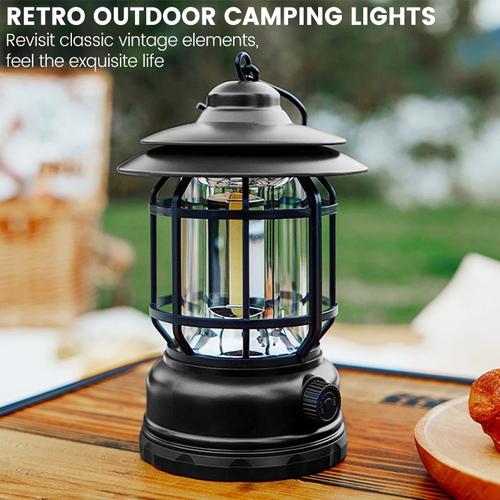 Jual Lampu Camping Lentera Gantung Retro Model Petromax Rechargeable ...