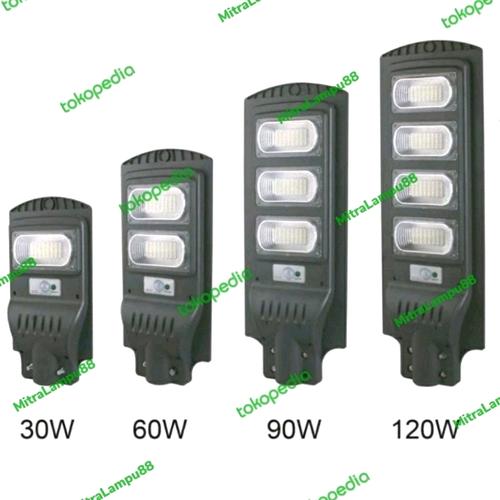 Jual Lampu Jalan Led 90W 90Watt SMD Solar Cell PJU Tiang Tenaga Surya ...