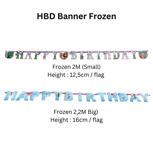 Jual HBD Banner Frozen Princess Anna Elsa/Flag Tulisan Happy Birthday ...