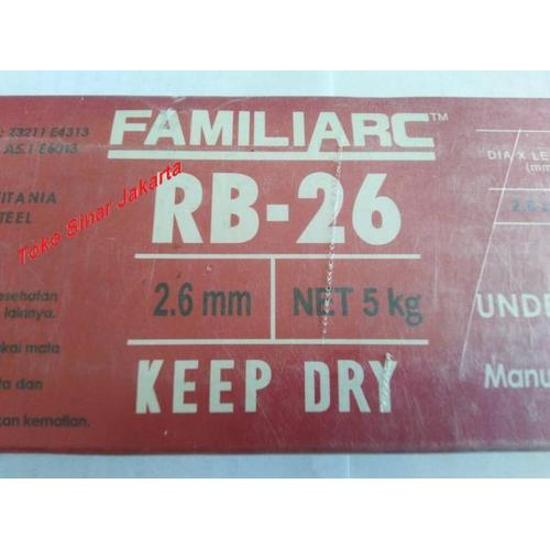 Jual Kawat Las KOBE STEEL KOBELCO FAMILIARC WELDING RB-26 2.6x350mm 5kg - Jakarta Selatan ...