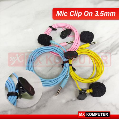 Jual Microphone / Mic Clip on Mic 3.5mm For Smartphone / PC - Kab ...