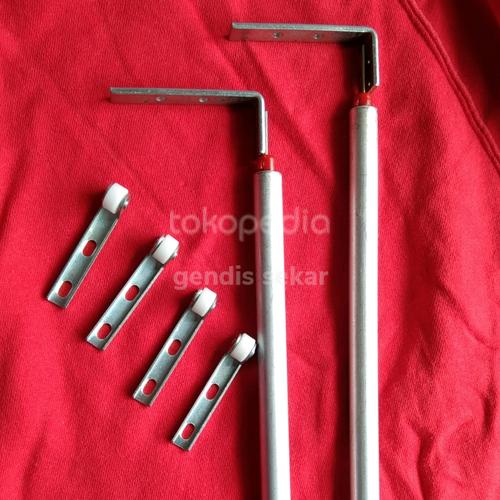 Jual rel jendela sliding vertikal | 40cm - 65cm | engsel sliding ...
