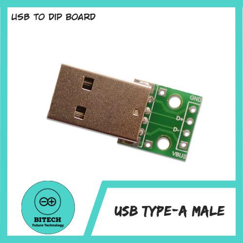Jual USB TYPE A MALE TO DIP ADAPTER CONVERTER 2.54MM - Kota Tangerang ...