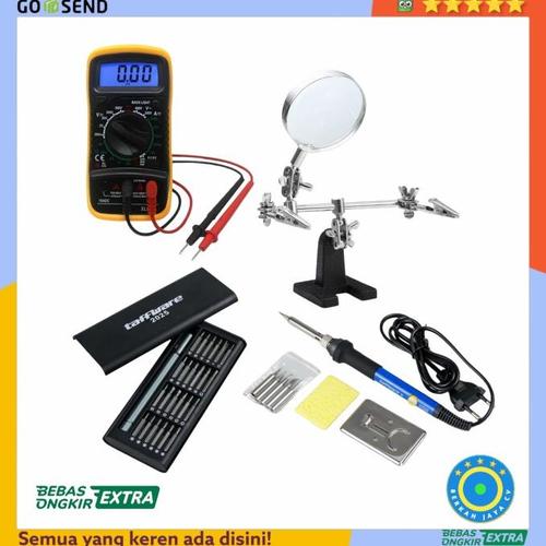 Jual Paket Solder Lengkap Set Timah Penjepit Solder Multimeter Digital ...