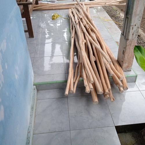 Jual Ranting Kayu Jati Bahan Dekorasi Macrame/200 cm /Batang - Kota ...