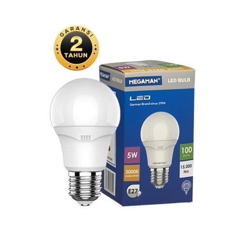 Jual Lampu Bohlam LED MEGAMAN Bulb 5 Watt E27 - Putih - Jakarta Pusat - Solusi Bersama Jaya ...