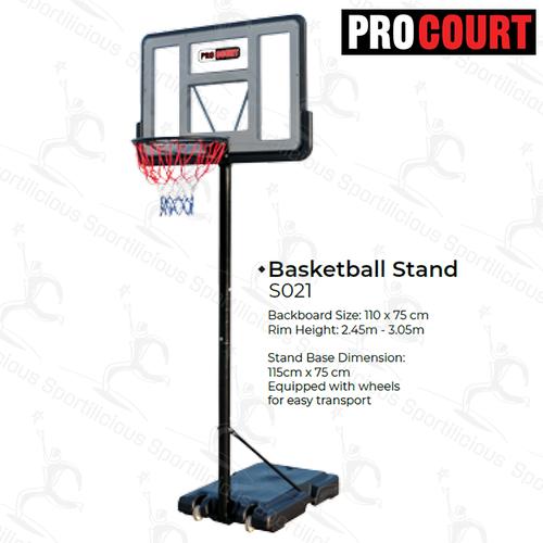 Jual RING BASKET PORTABLE PRO COURT S-021 ACRYLIC BOARD ADJUSTABLE ...
