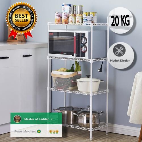 Jual Krisbow Rak Besi Serbaguna 4 Tingkat/Wire Rack Krisbow 4 Tier ...