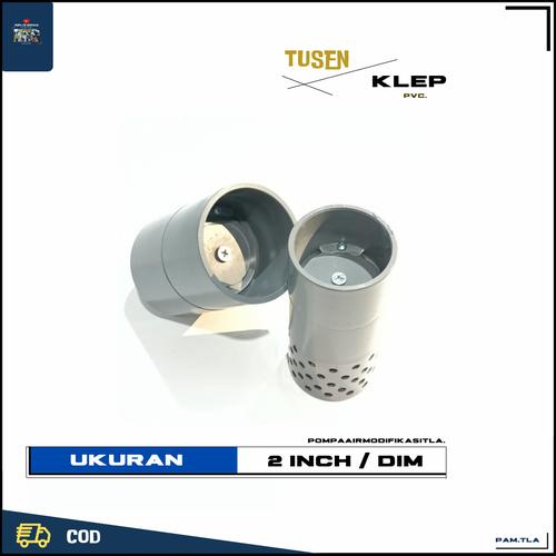 Jual TUSEN KLEP PVC 2 INCH KLEP POMPA AIR DAN KLEP GOT ANTI BANJIR 2 ...