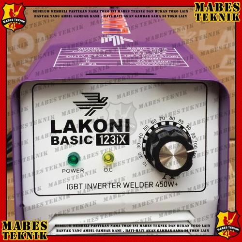 Jual MESIN LAS LAKONI BASIC 123IX - TRAFO LAS INVERTER WELDER BASIC 123 IX - TANPA PENGAMAN ...