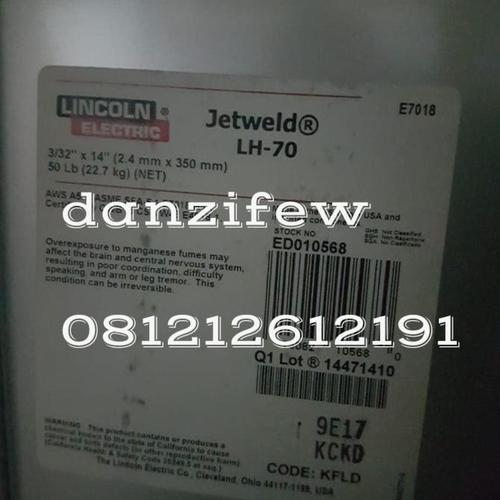 Jual LINCOLN USA Welding Electrode 3.2 mm - Kawat Las JETWELD LH-70 ...
