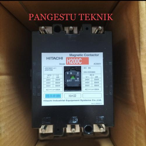 Jual Contactor Hitachi H200C 220V | Contactor Hitachi H-200C 220V ...