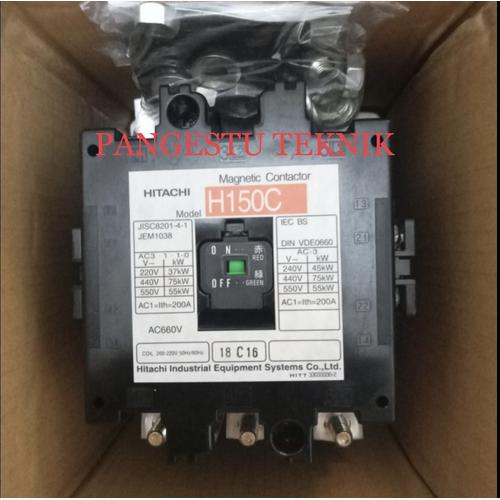 Jual Contactor Hitachi H150C 220V | Contactor Hitachi H-150C 220V ...