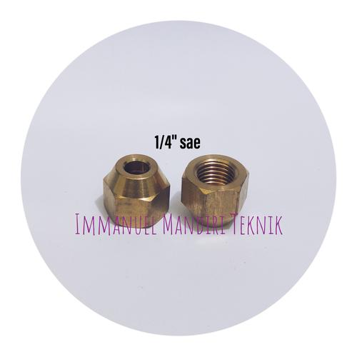 Jual Nut pipa ac 1/4 tebal / Baut sambungan pipa ac 1/4 tebal / Nut ac ...