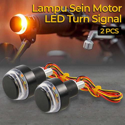 Jual Lampu Jalu Stang Sein LED Motor Turn Signal Indicator Blinker 22mm ...