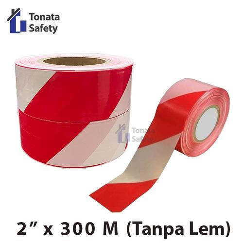 Jual TONATA POLICE LINE MERAH PUTIH BARIKADE PEMBATAS JALAN 2" X 300 ...