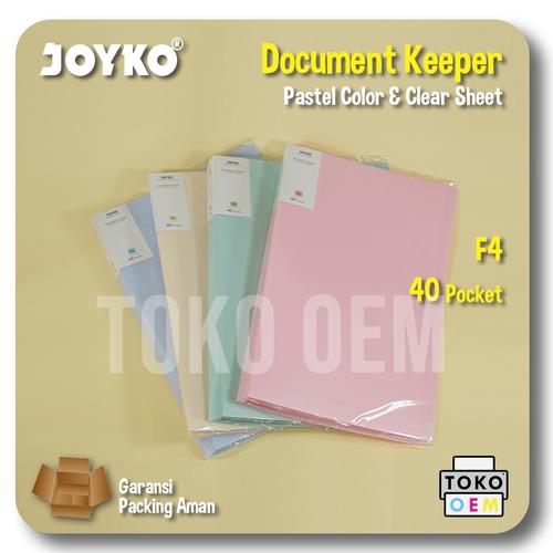Jual Joyko Document Keeper F4 40 Pocket Clear Holder Map File Dokumen ...
