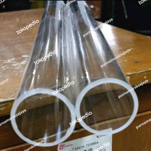 Jual Pipa Akrilik Bening Tebal 3mm Od 25mm Id 19mm / Pipe Acrilic clear ...
