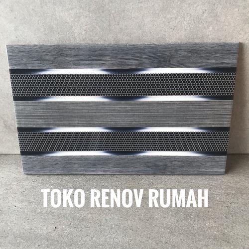 Jual Keramik dinding 25x40 motif hexagon (glossy)/ keramik motif garis ...
