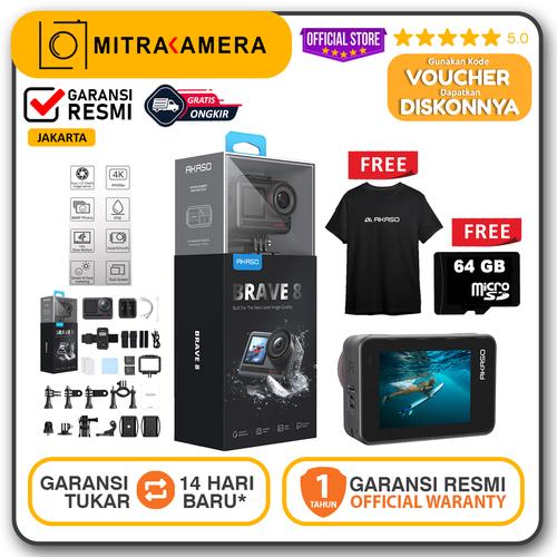 Promo AKASO Brave 8 Action Camera 4K Cicil 0% 3x - Jakarta Selatan - mitrakamera | Tokopedia