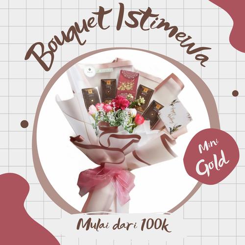 Jual Buket Mini Gold - Special Buket Mahar Birthday Anniv Wisuda ...