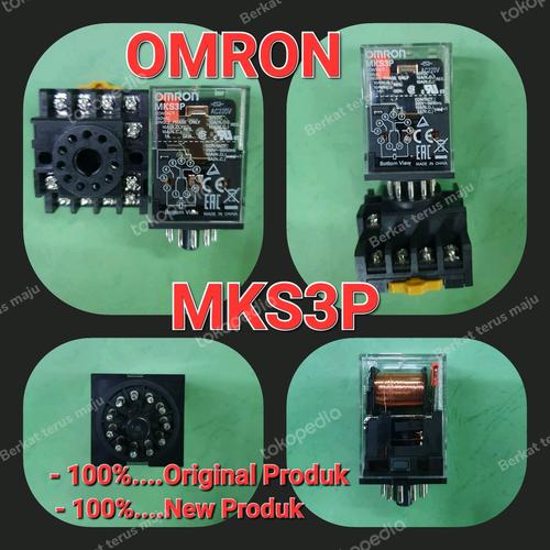 Jual Relay MK3P ( MKS-3P....New type ) (24vdc /220vac).....Omron ...