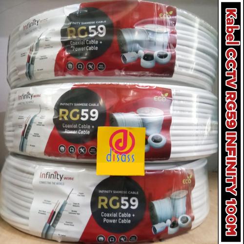 Jual Kabel CCTV Coaxial RG59 + Power Infinity 100M 1 Roll - Kota ...