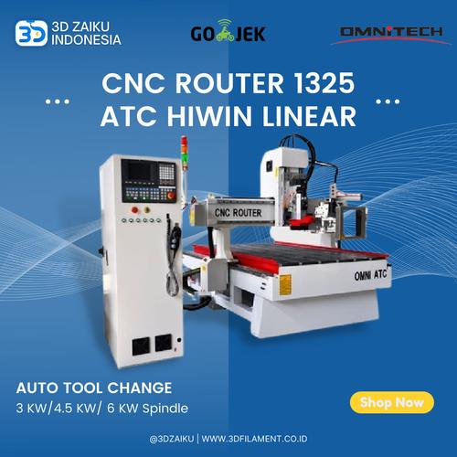 Jual OMNI CNC Router 1325 ATC Automatic Tool Change 130x250 cm Hiwin Linear - 3KW - Kota ...
