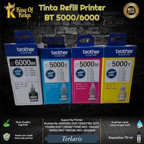 Jual TINTA REFFIL PRINTER BROTHER BT 5000-6000 PREMIUM VARIAN WARNA ...
