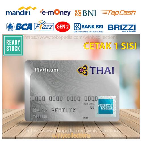 Jual KARTU EMONEY MANDIRI BCA BNI BRI DESIGN AMEX THAILAND PLATINUM- 1 ...