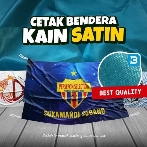 Jual Cetak Bendera Custom Bahan Kain Satin Berkualitas - 100 x 100 ...