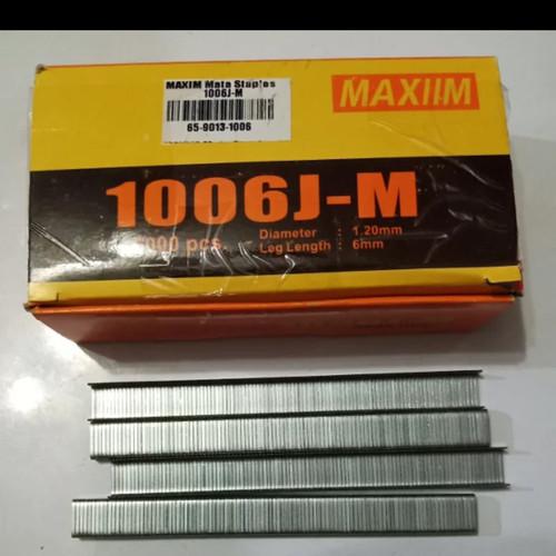 Jual Maxiim Maxim Mata Staples U 1006J Mesin Air Nailer Staples 6mm ...