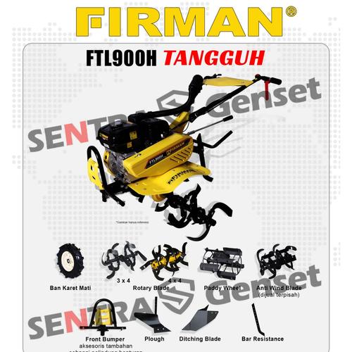 Jual Mesin Traktor Mini Firman FTL-900H - Tiller Tanah Kering Dan Basah ...