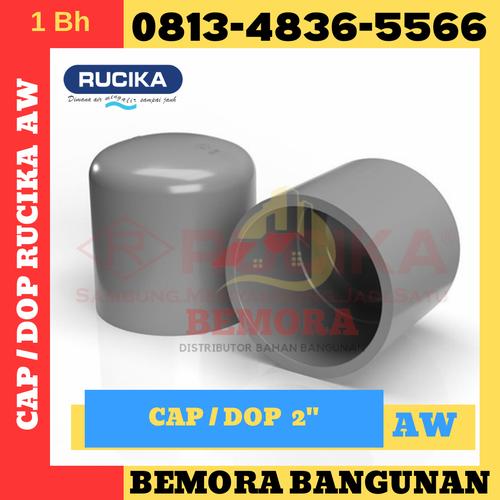 Jual Dop polos rucika / cap polos / dop 2 inch aw pvc (Harga Grosir ...