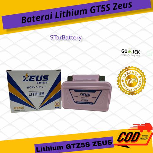 Jual Zeus Aki Aki Motor Lithium ION Starter GTZ5S Original Garansi Zeus ...
