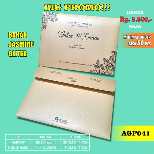 Jual Undangan Pernikahan Hard Cover Bahan Jasmine (Gliter) Elegan Mewah ...