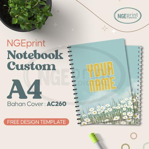 Jual [FREE DESIGN]Notebook A4 Spiral Custom/Block Note Buku Catatan ...