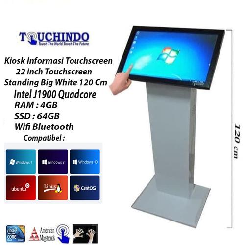 Jual All In One AIOPC22TCD Touchscreen 22 inch Standing Big White 120 ...