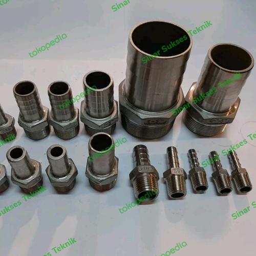 Jual Hex Hose 1/2" Inch Stainless SS304 / King Nepel / Nipple - Jakarta ...
